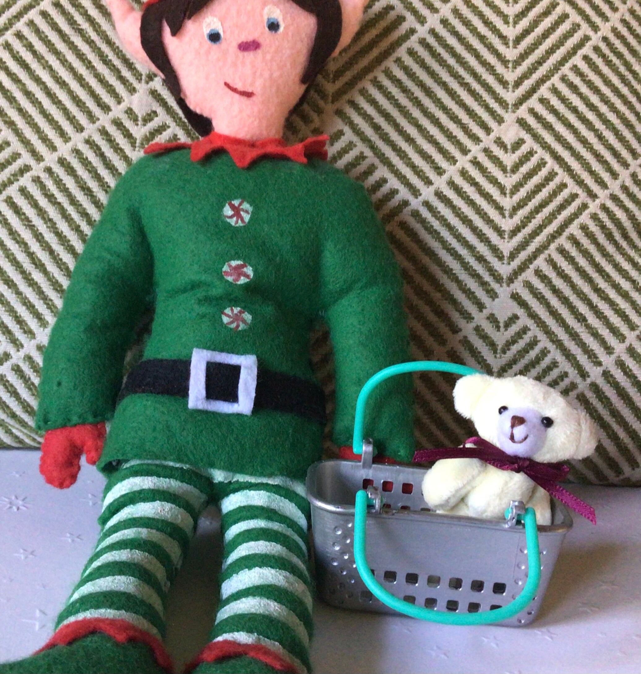 Elf Sized Shopping Basket for Magic Christmas Elf Dolls Shelf - Etsy