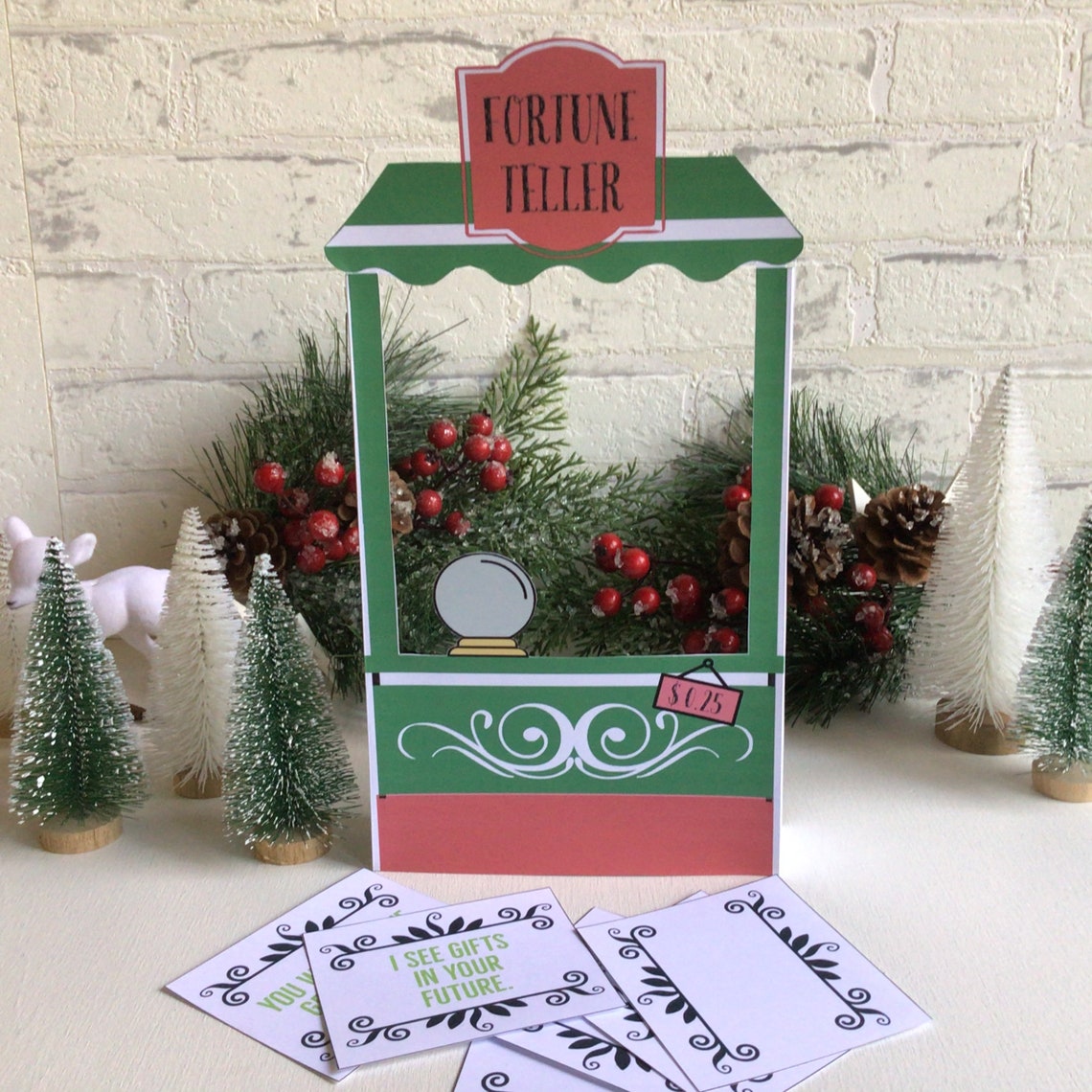 Elf printable Fortune Teller booth Digital Download. Birthday | Etsy