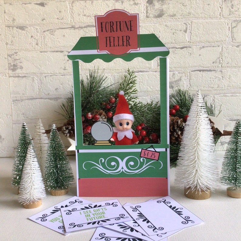 Elf Printable Fortune Teller Booth Digital Download. Birthday - Etsy