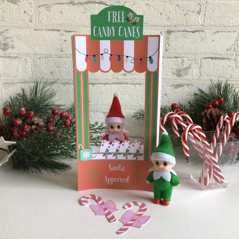 Elf Printable Free Candy Canes Stand Digital Download. Elf - Etsy