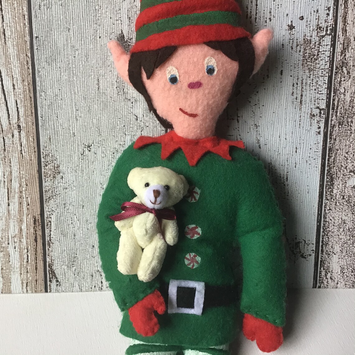 Elf Sized Teddy Bear. Plush Teddy Bear for Your Christmas Elf - Etsy