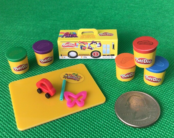 Elf Play Dough, Scale 1/6, 1/12 Miniature Playdough. Toys for Elves ...