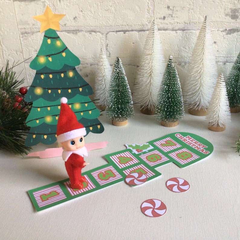 Elf Printable Hopscotch Game Digital Download. Elf Arrival - Etsy