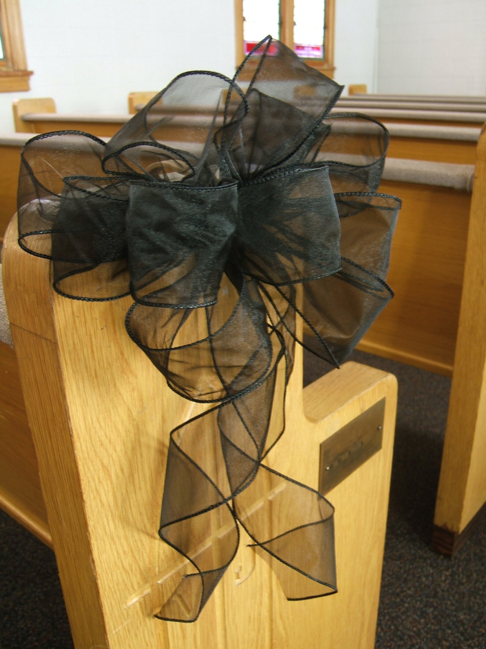 Elegant Black Sheer Bow - Etsy