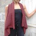 SALE Red Top Sleeveless Top Wool Top Womens Vest Ethnic Clothes ...