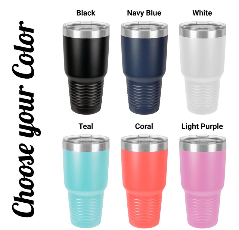 Personalized 30oz Tumbler, Custom Engraved Stainless Steel Travel Mug ...
