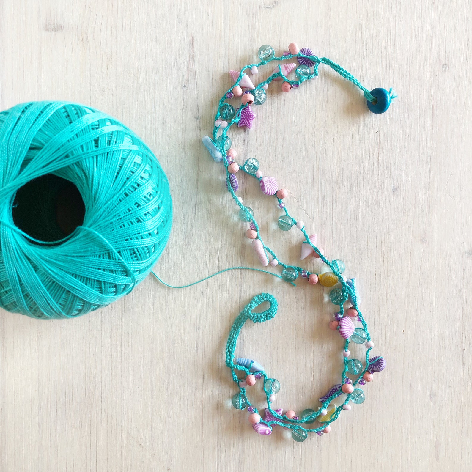 Crocheted Necklaces Patterns Including How to Crochet With - Etsy