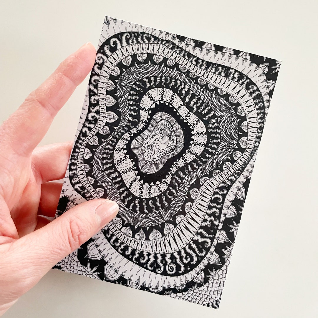 Pain. Card for Original Illustration by Silvia Paparella - Etsy