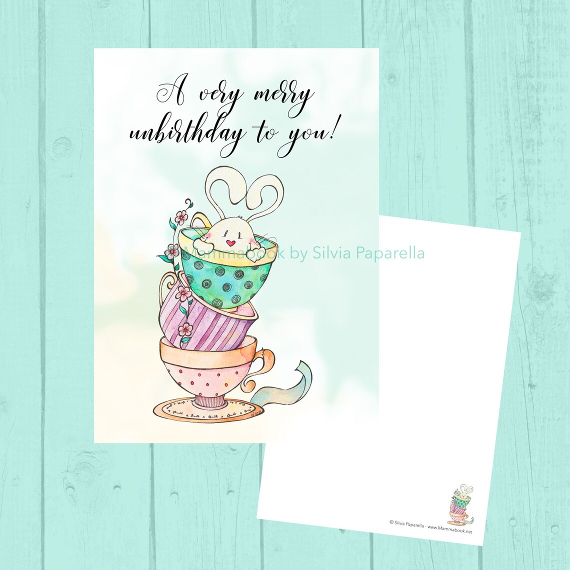 Unbirthday card limited Edition. From original watercolour | Etsy