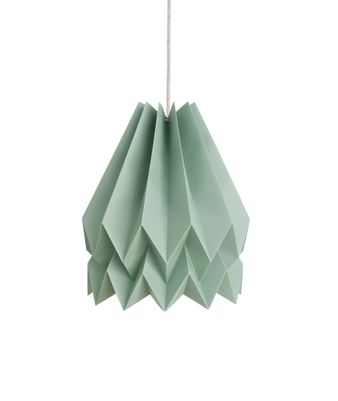 NEW! Hanging Paper Light, Living Room Lamp | Plain Forest Mist - Etsy