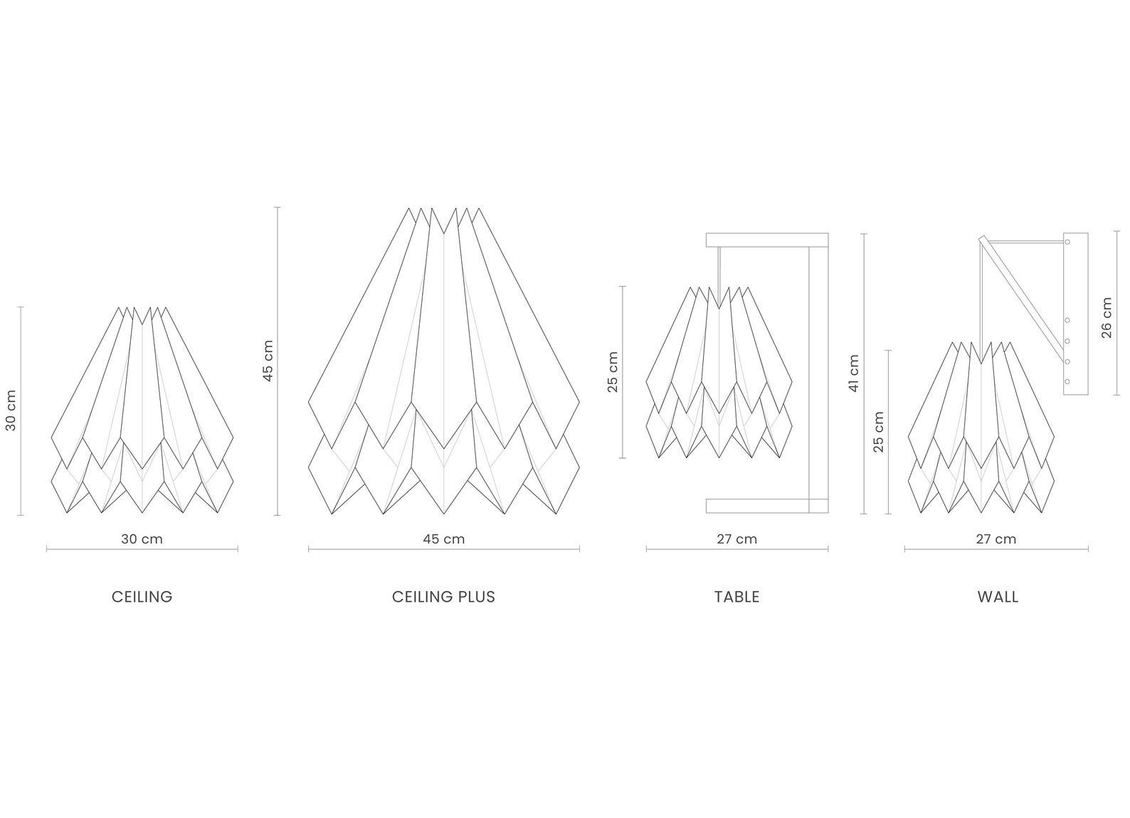 Origami Lamp Shade Ceiling Paper Lamp PLUS Polar White With - Etsy