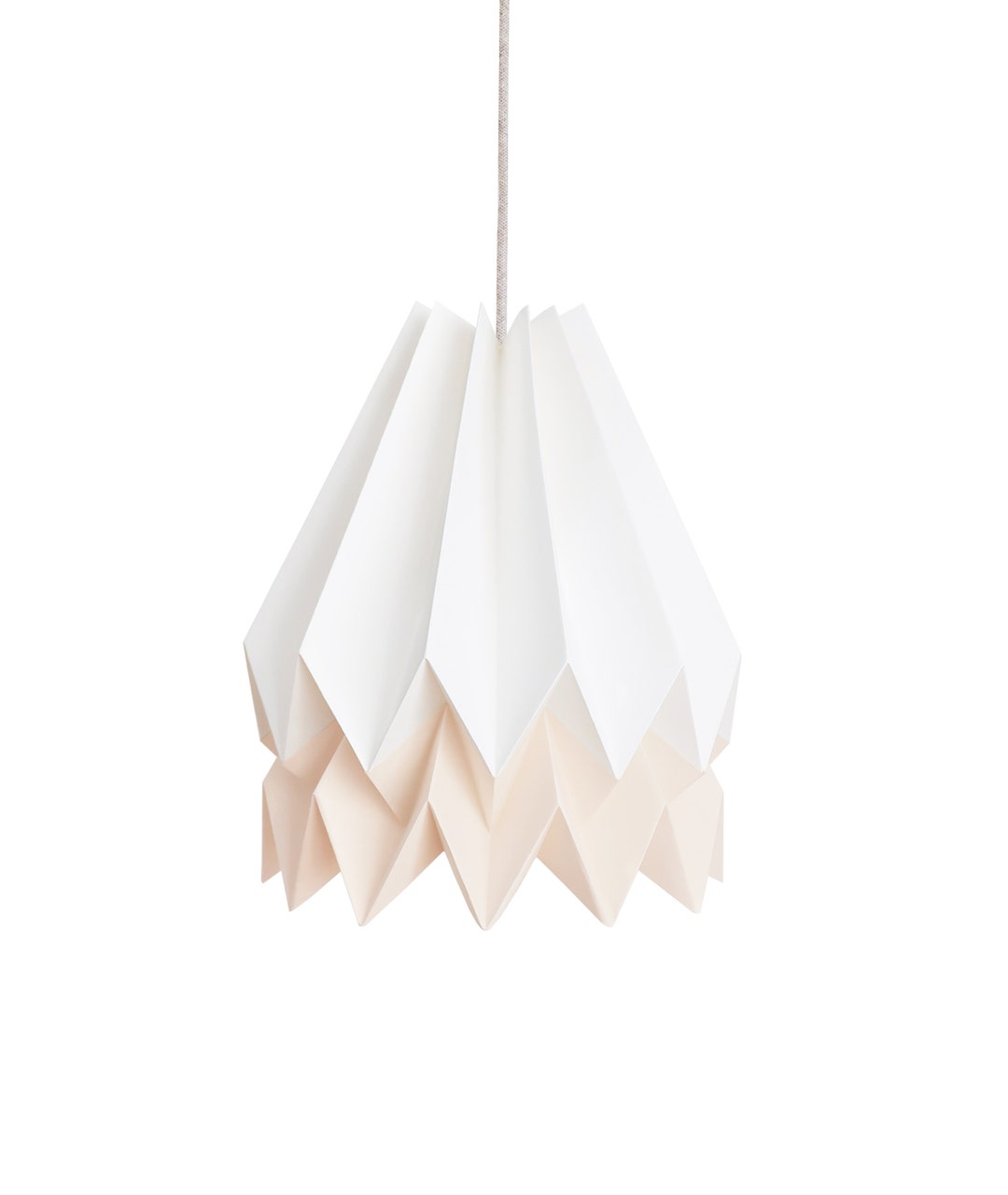 NEW! Hanging Paper Light, Origami Light for Living Room | Polar White ...