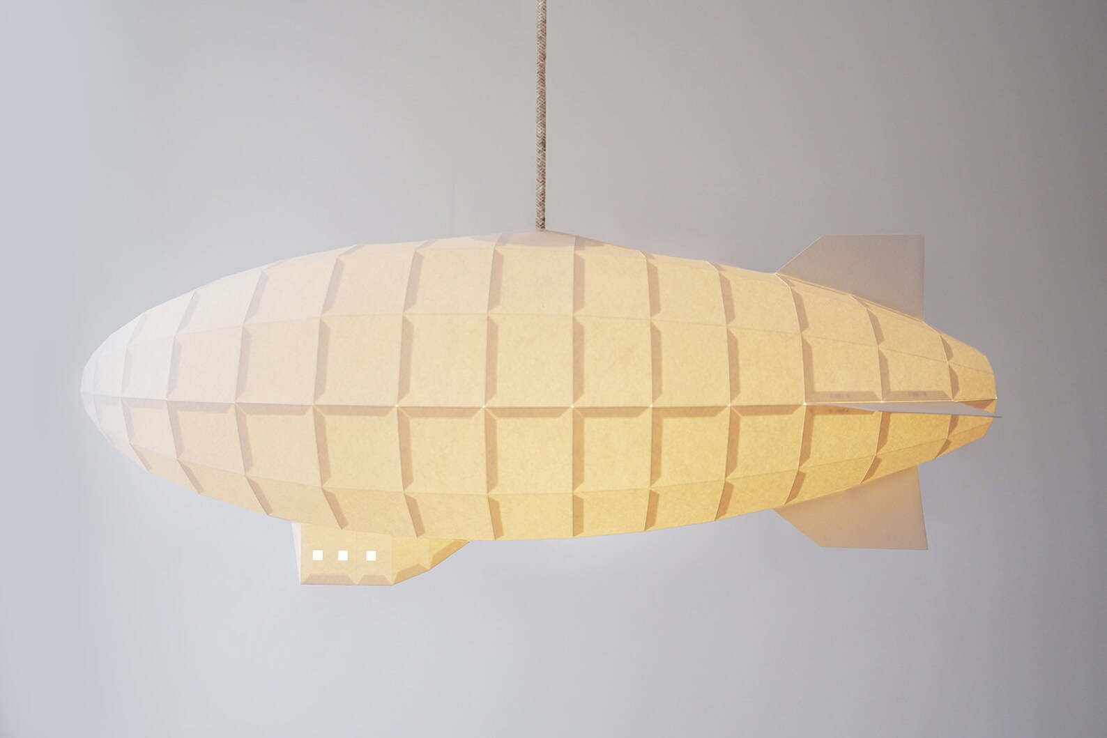 DIY Airship Download Plain Papercraft Low Poly 3D Template - Etsy