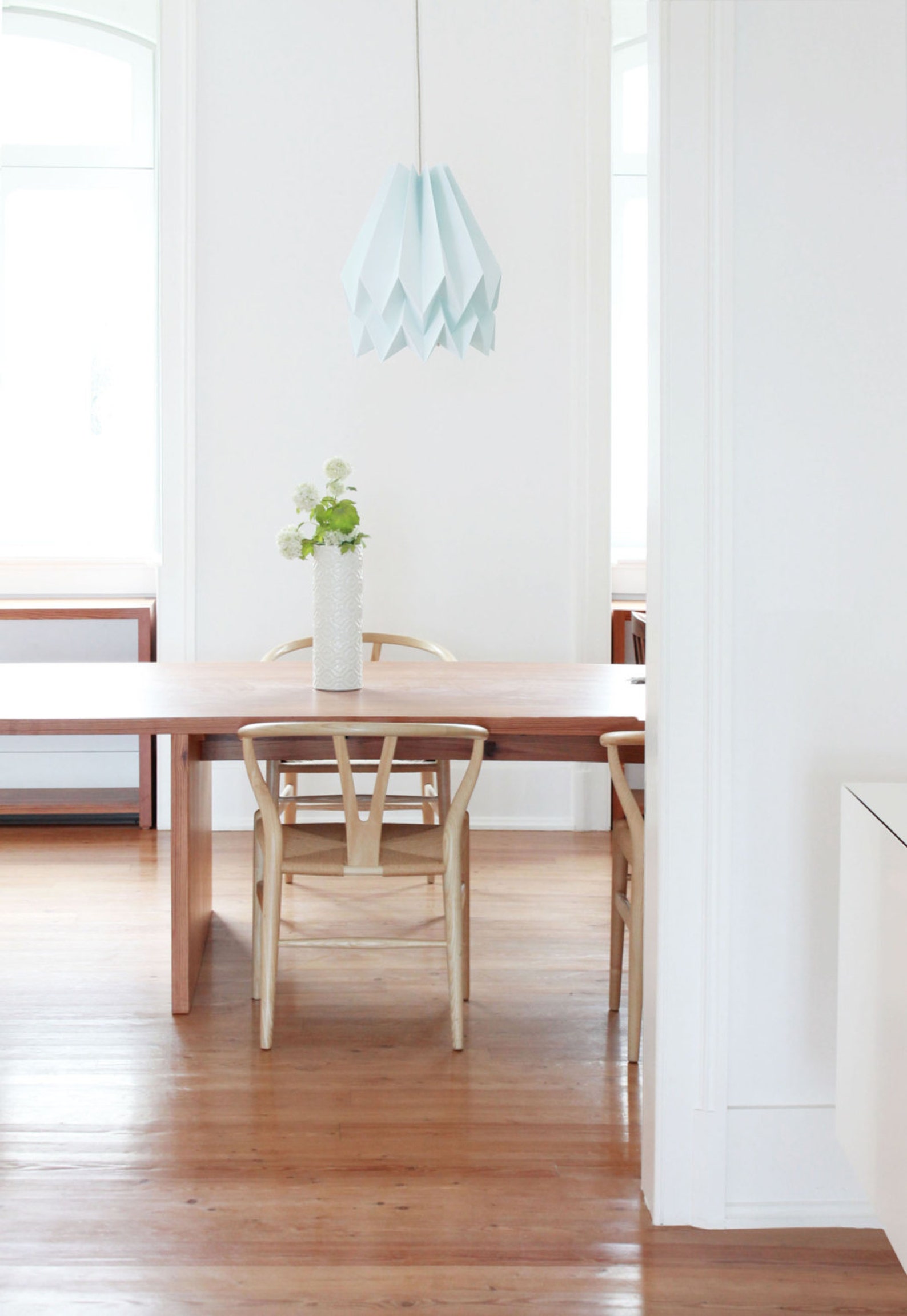 Paper Lamp Hanging Paper Light Origami Light PLUS Plain | Etsy