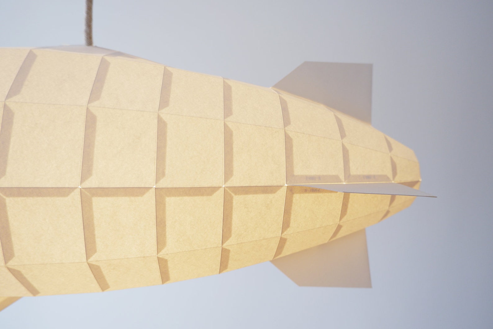 DIY Airship Download Plain Papercraft Low Poly 3D Template - Etsy