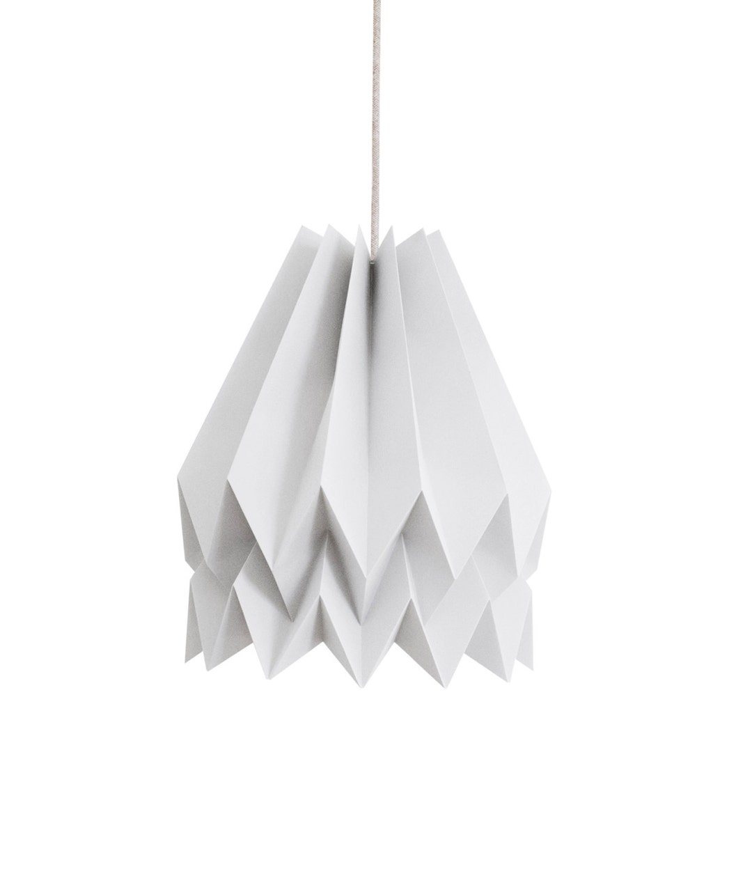 Origami Lamp | Kids Room Lamp | Plain Light Grey | Origami Design - Etsy