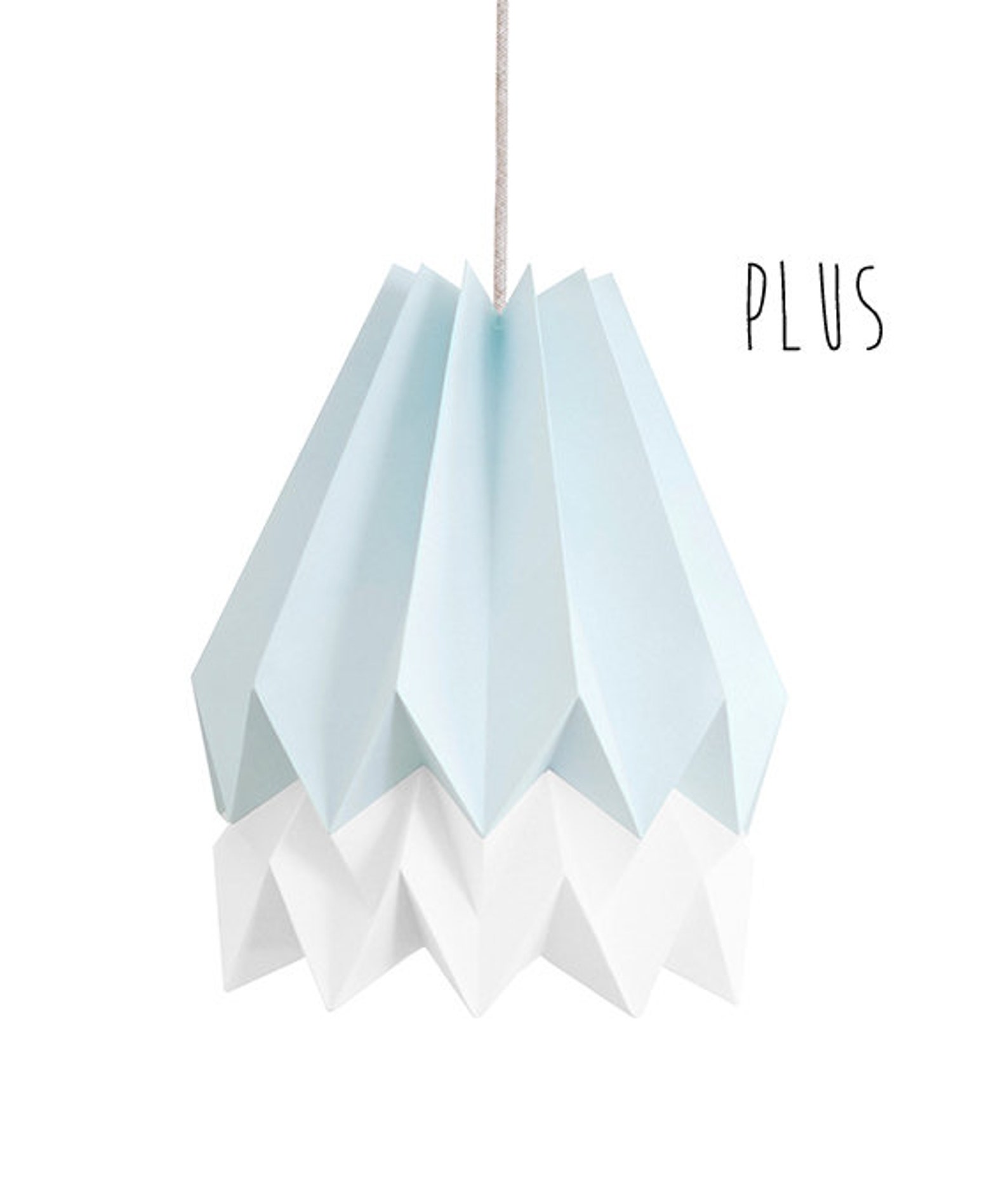 Hanging Paper Light, Origami Light for Living Room or Bedroom PLUS Mint ...