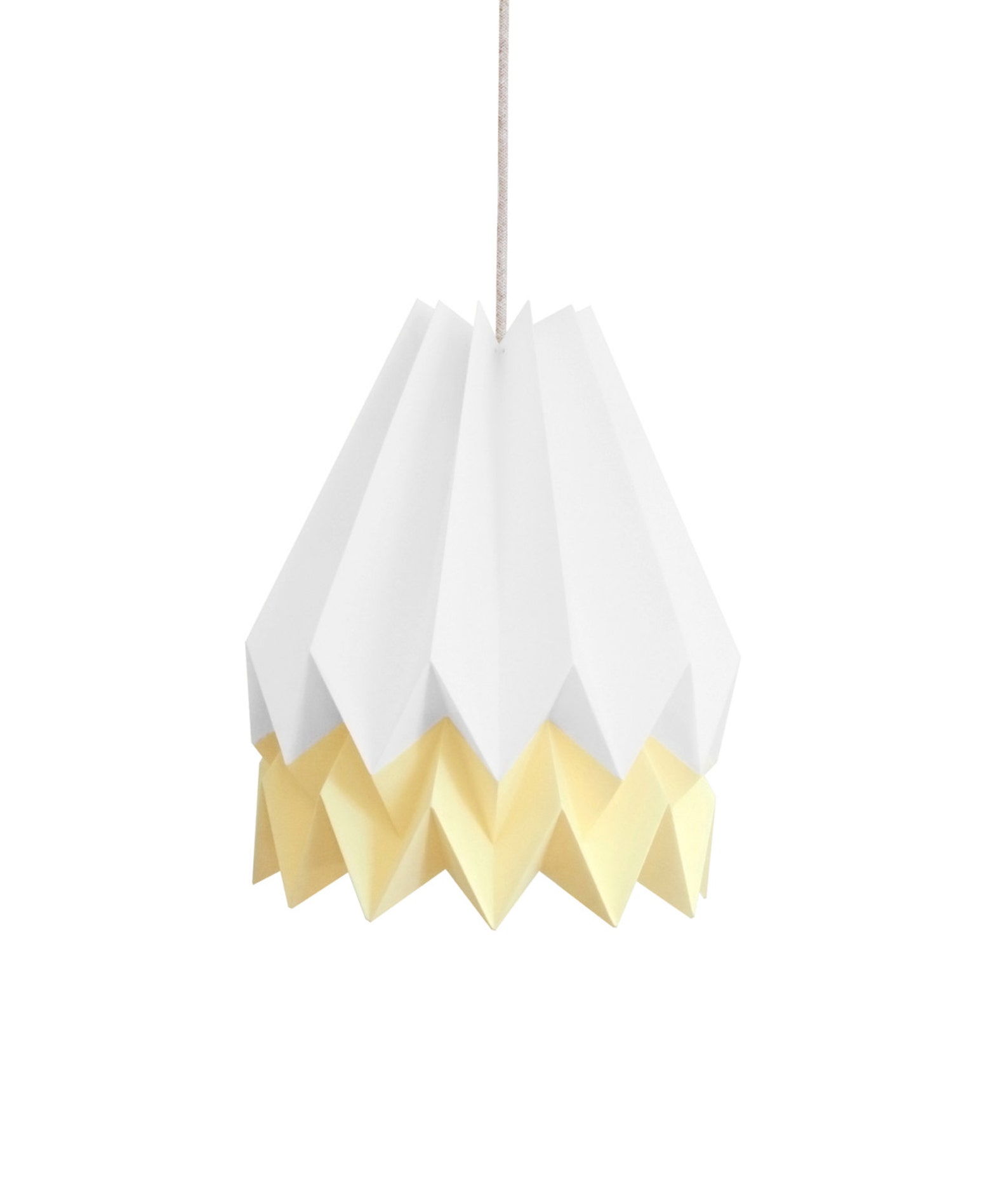 Origami Lamp | Pendant Light for Bedroom or Nusery | Polar White With ...