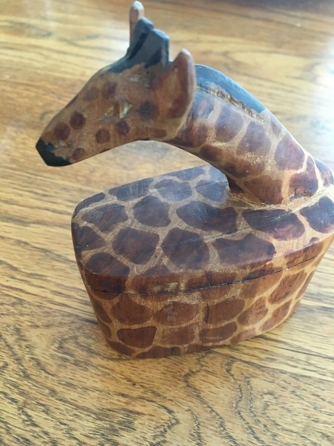 Giraffe Box — Handmade Carved - Etsy