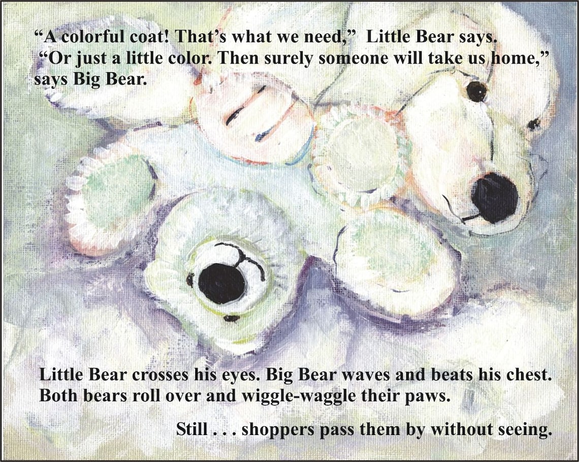 Libro de imágenes para niños de Oso Polar con ilustraciones de | Etsy