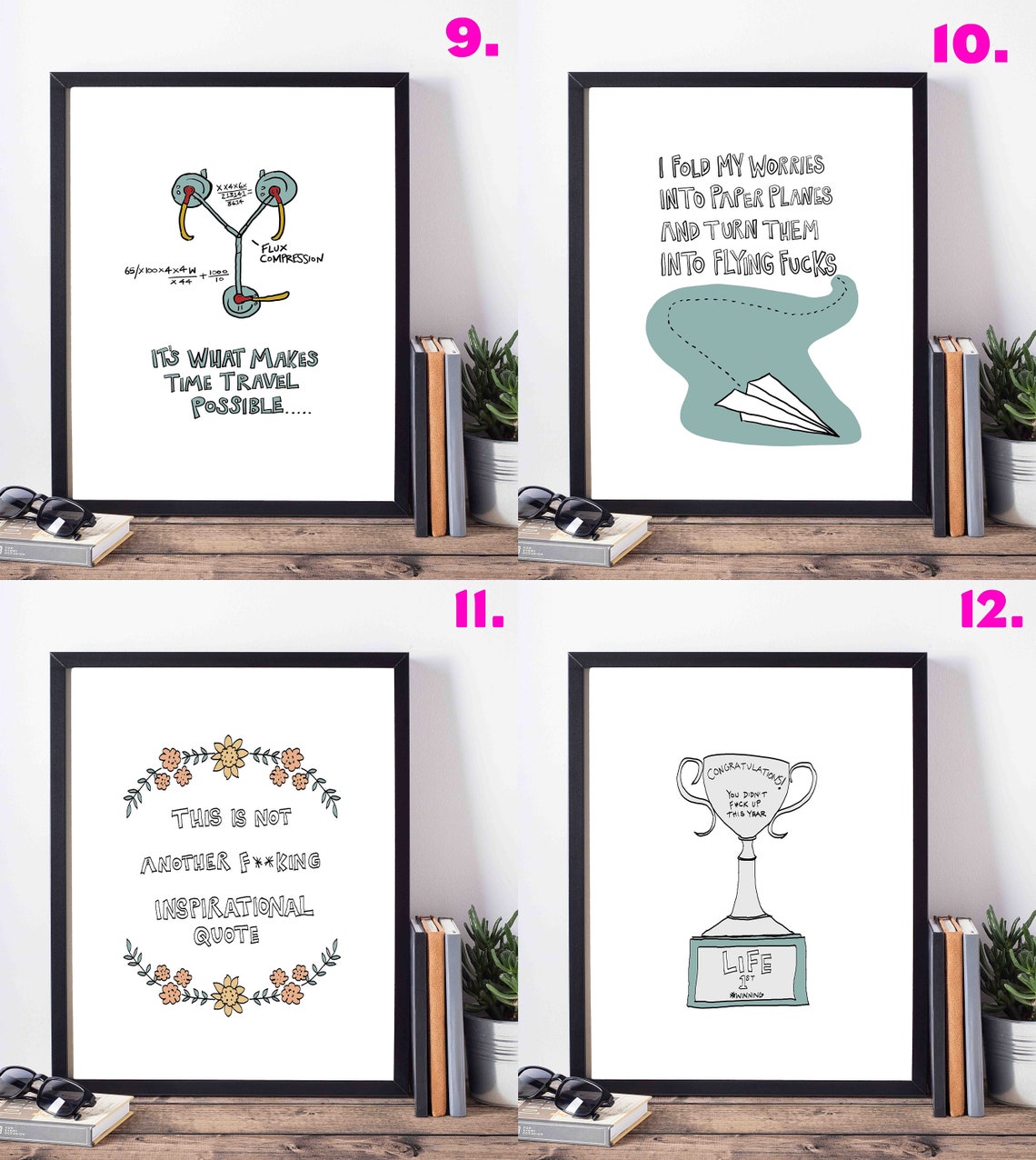 Wabbit Wabbit Wabbit Mix 'N' Match Illustrated Digital Prints A5 A4 by ...