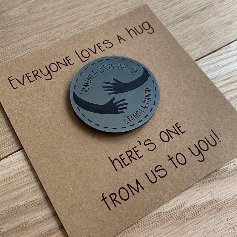 Send a hug pocket hug a hug from me to you hug card hug | Etsy