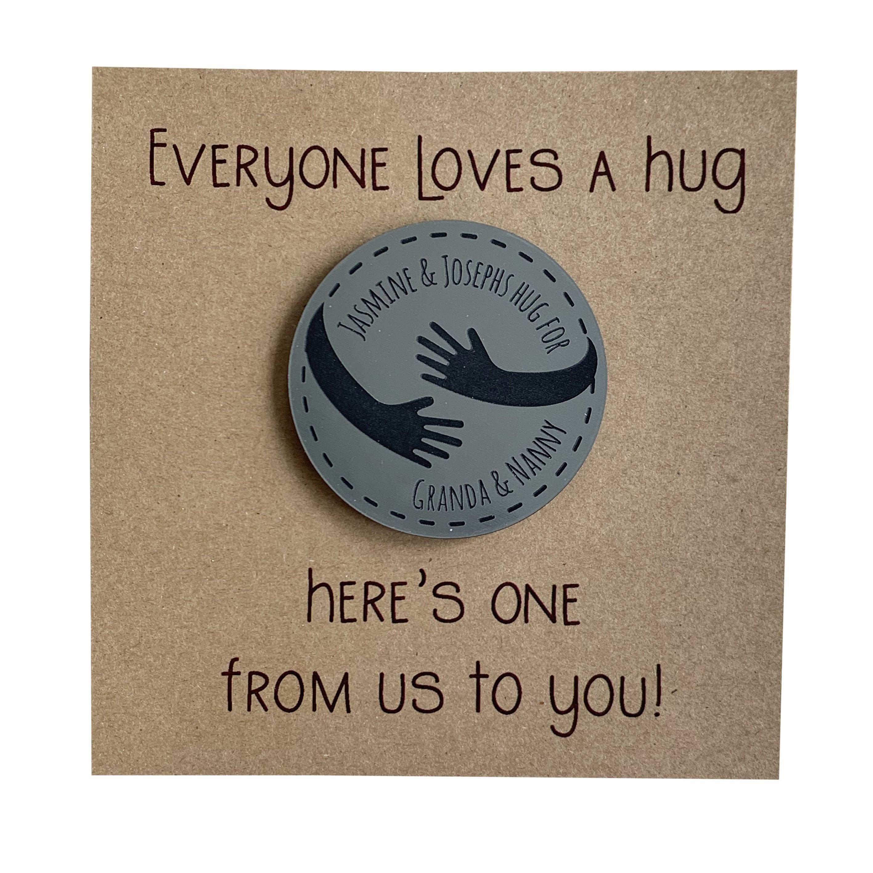 Send a hug pocket hug a hug from me to you hug card hug | Etsy