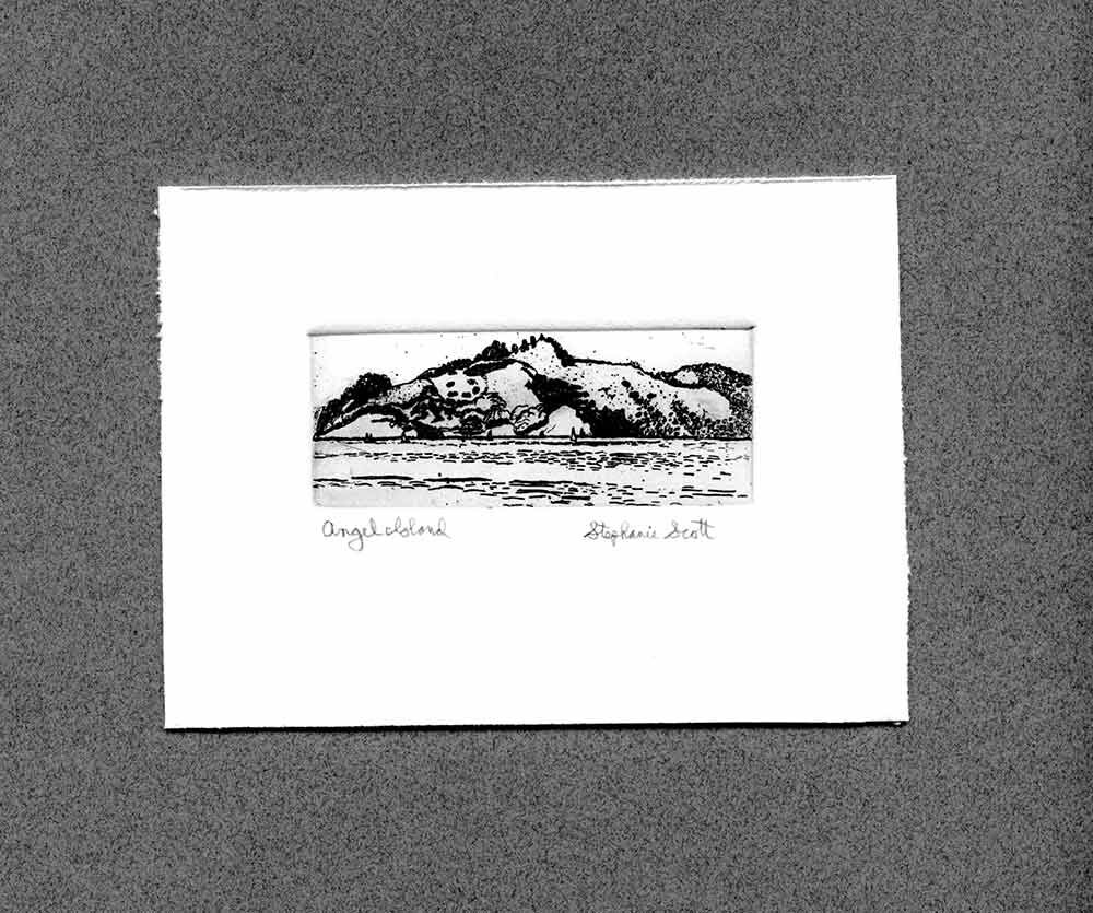 Angel Island Original Etching & Engraving Hand-printed - Etsy