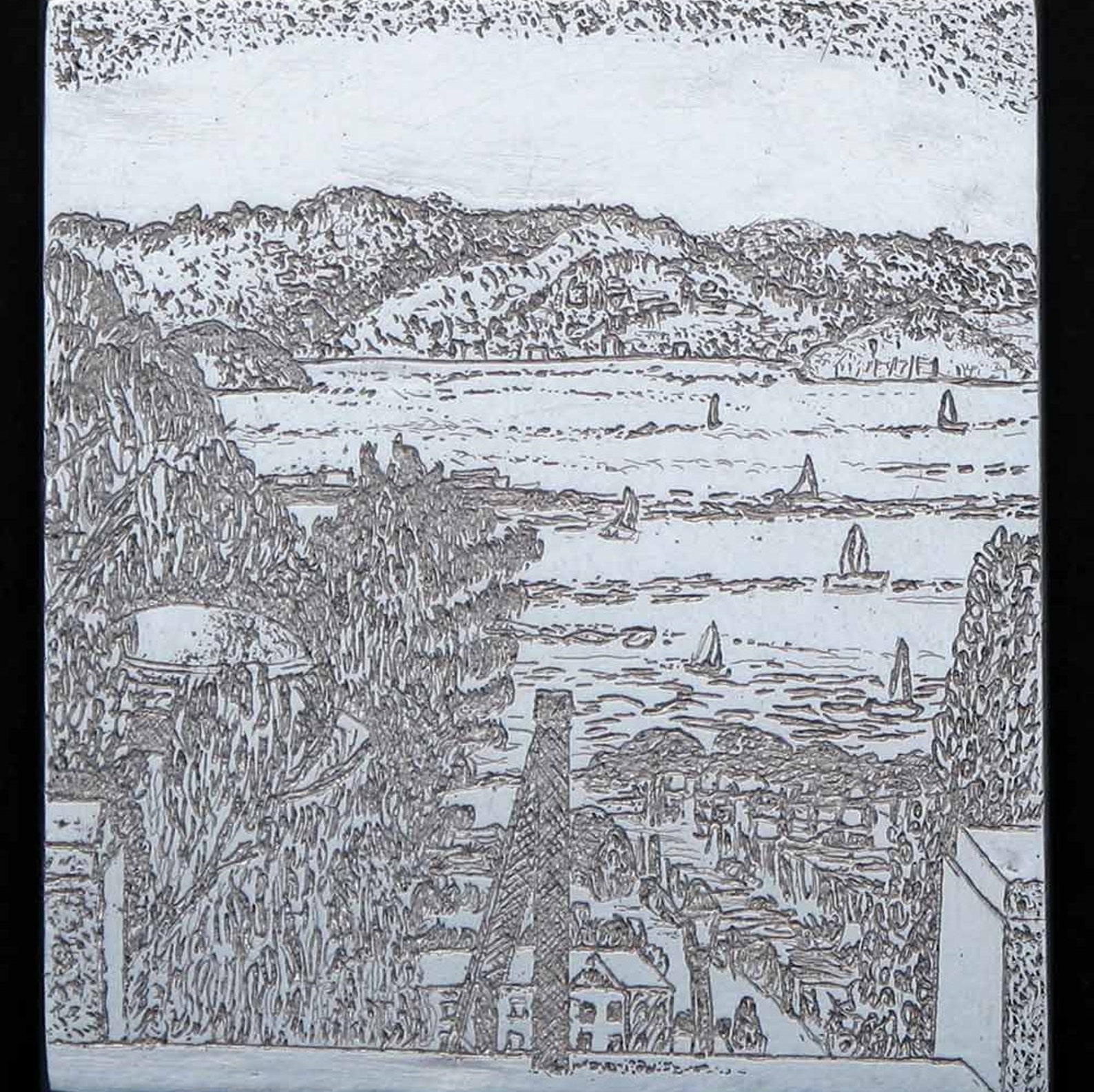 View From Lyon Street, San Francisco, Etching and Engraving, Intaglio ...