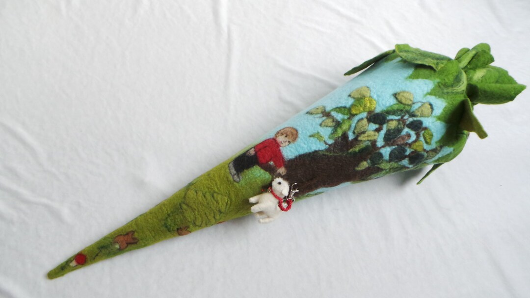 School Cone School Cone Cover Boys and Girls Made of Felt, With Name on ...