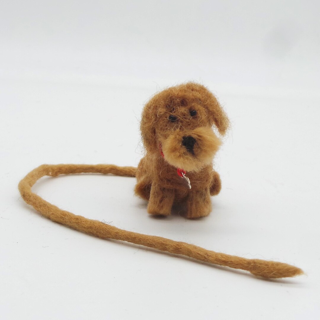 Dog Figure as a Felt Bookmark, Book Marker With Felt Dog - Not a ...