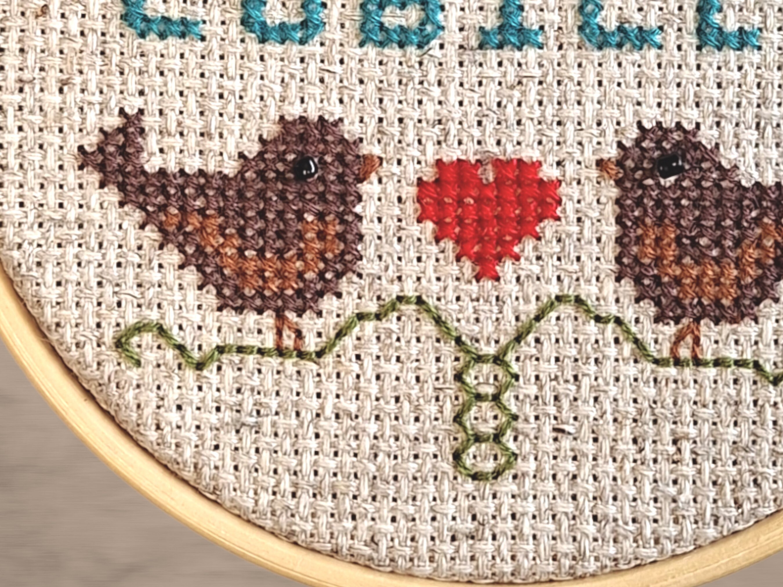 Cubicle Sweet Cubicle Cross Stitch Wall Hanging, Finished Embroidery ...