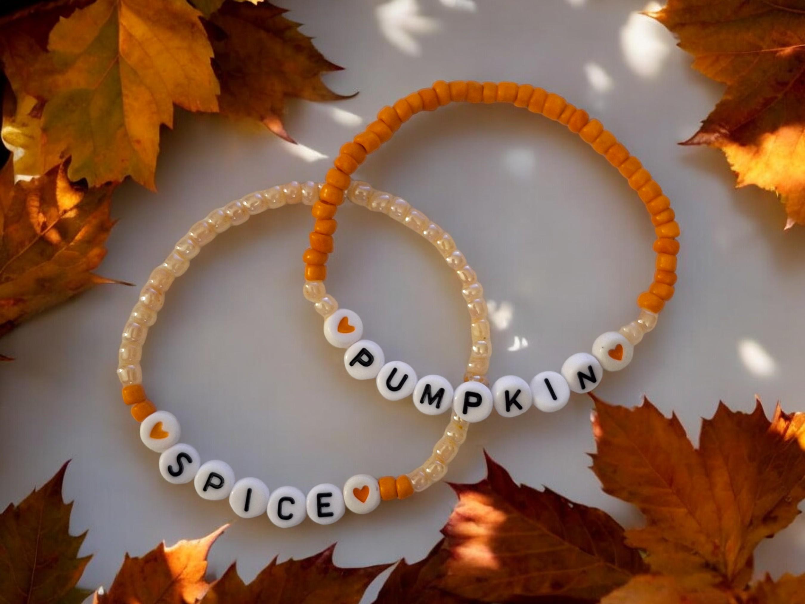 Pumpkin Spice Beaded Bracelets Get Ready for Fall Great Gift Idea ...