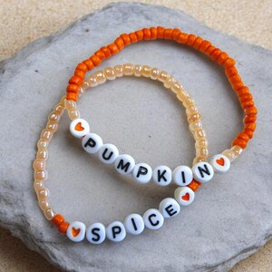 Pumpkin Spice Beaded Bracelets Get Ready for Fall Great Gift Idea ...