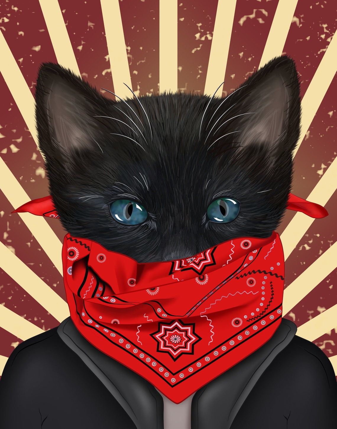 Activist Cat 8x10 Purrsonalities Print antifa Protest Blm Progressive ...
