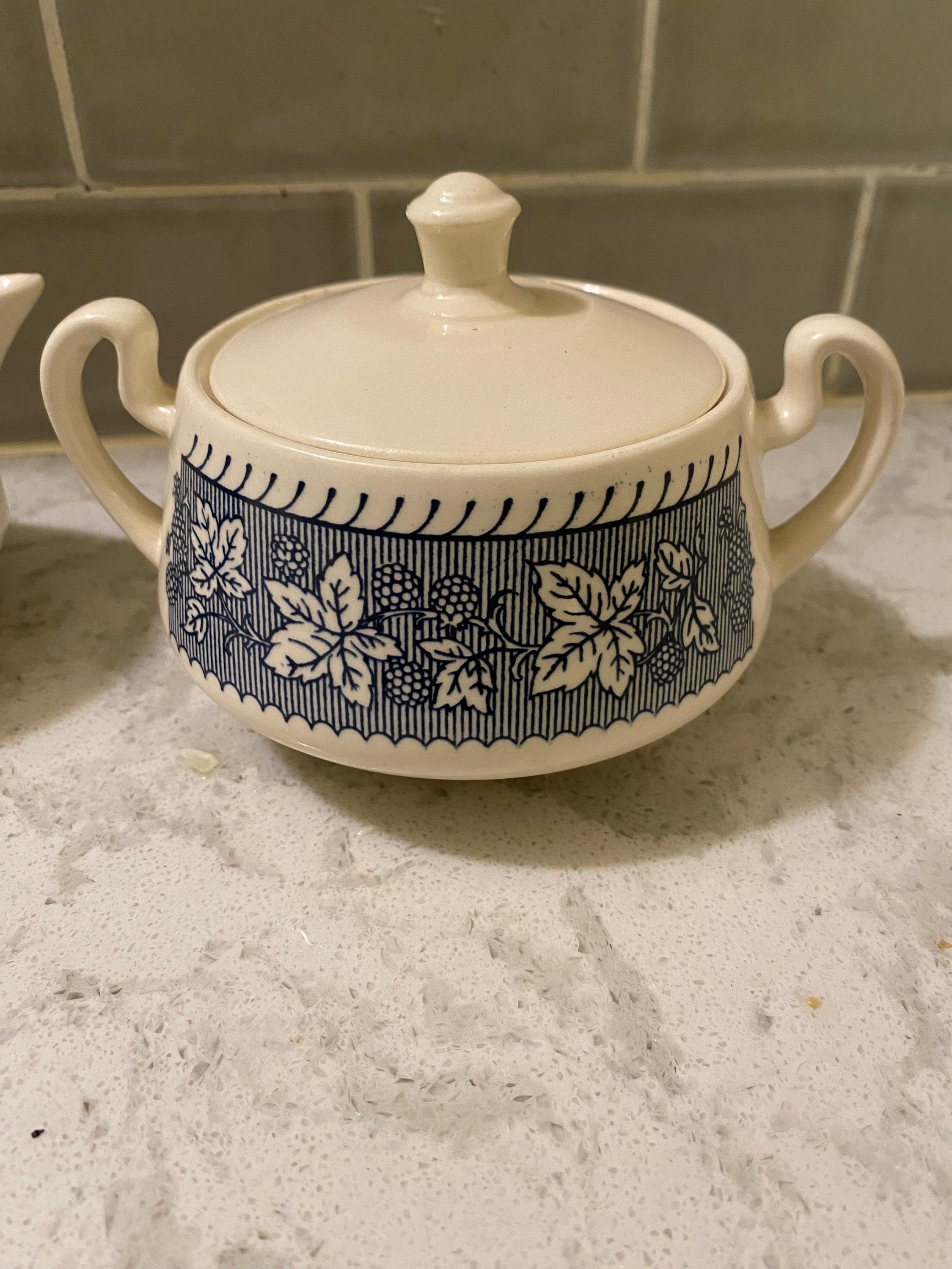 Homer Laughlin Stratwood Creamer and Sugar - Etsy