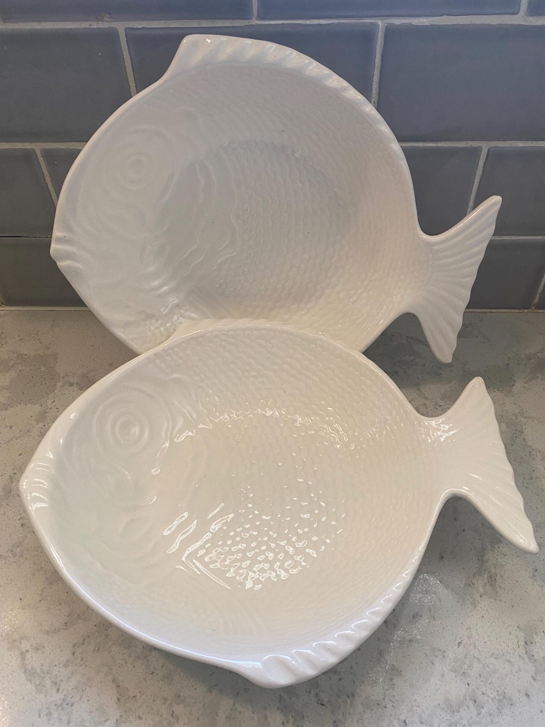 Vintage California Pottery Fish Bowls - Etsy