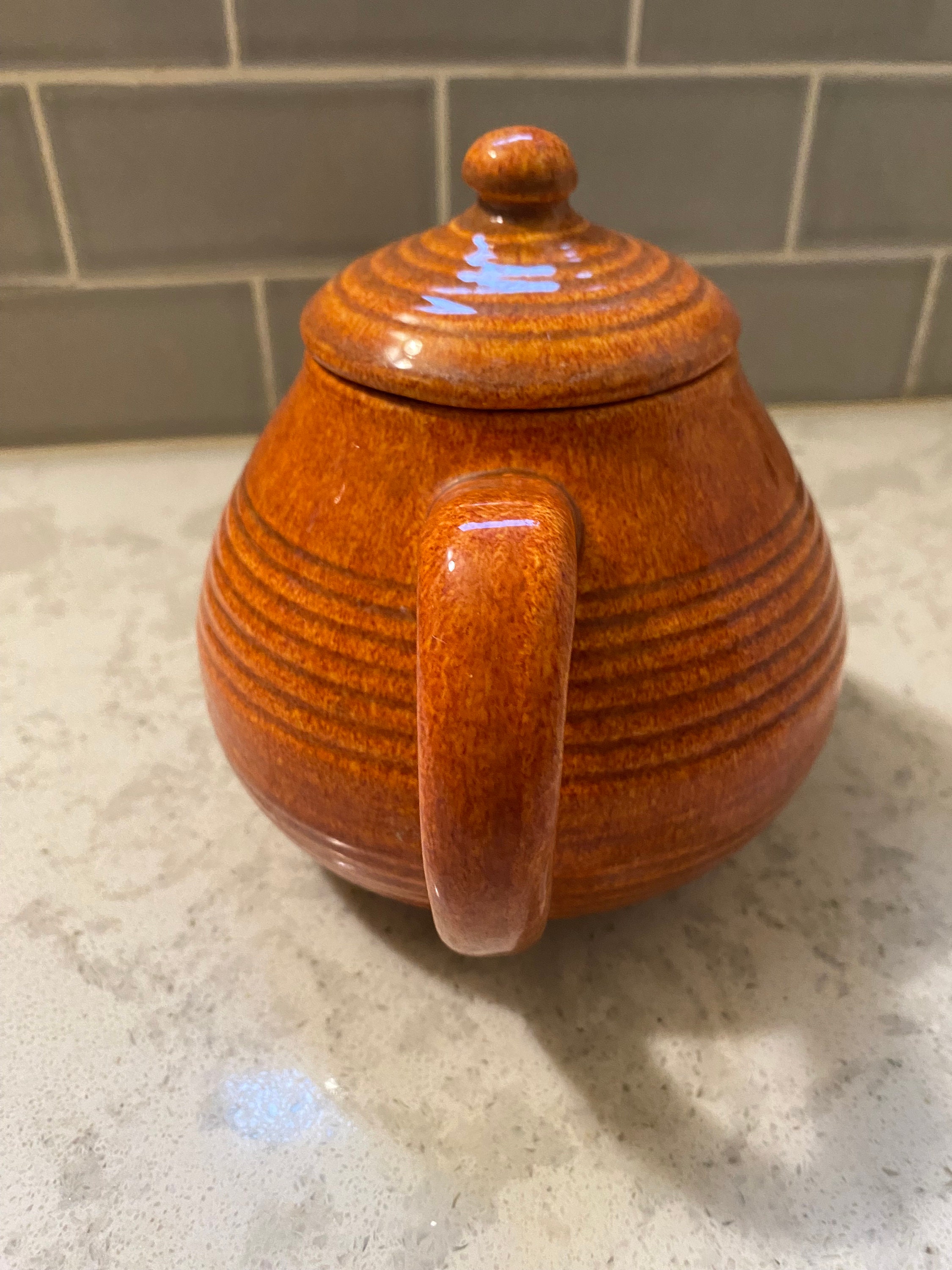 Vintage Bauer Snub Nose Teapot - Etsy