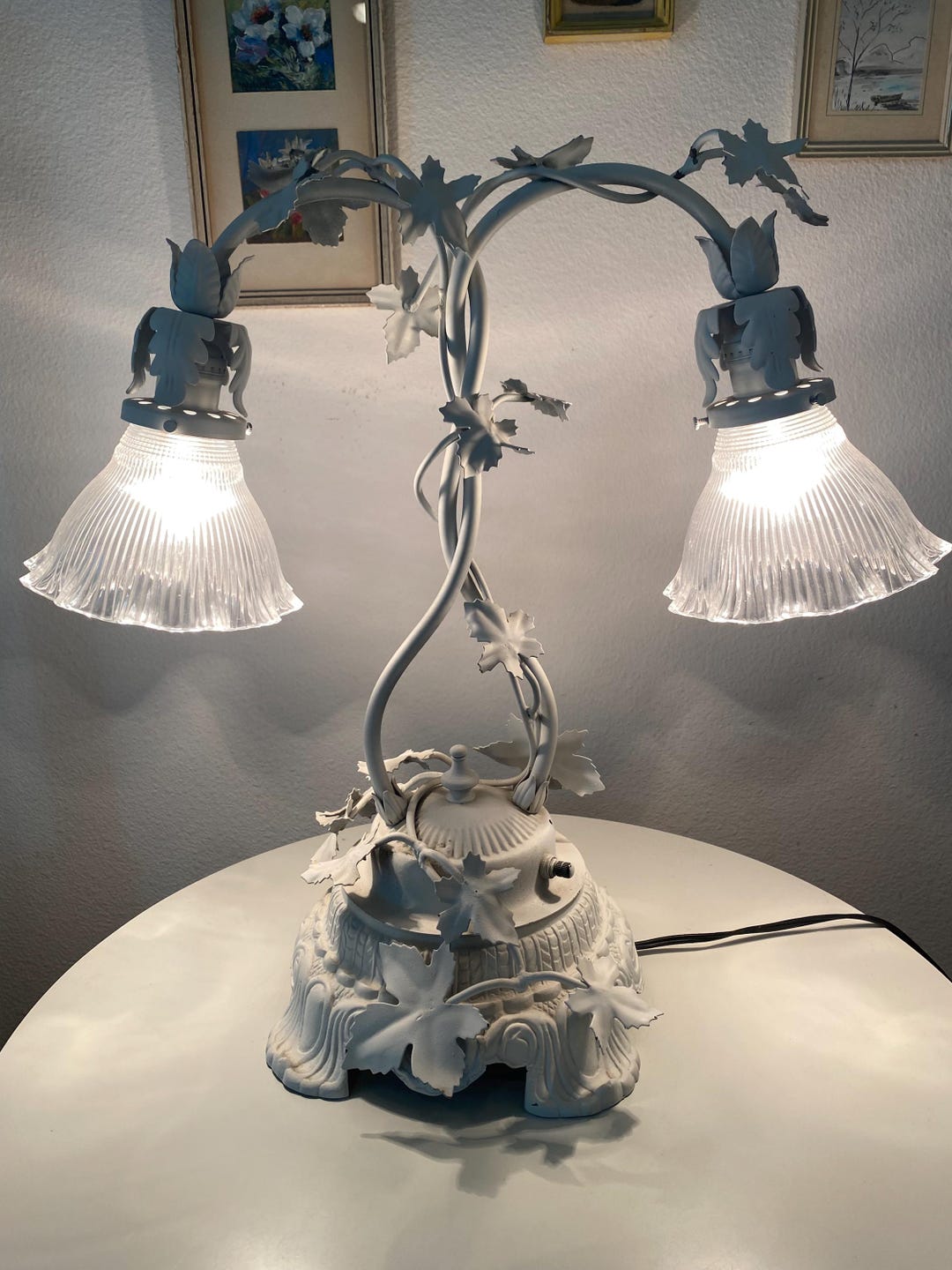 Vintage Double Light Gooseneck Lamp - Etsy