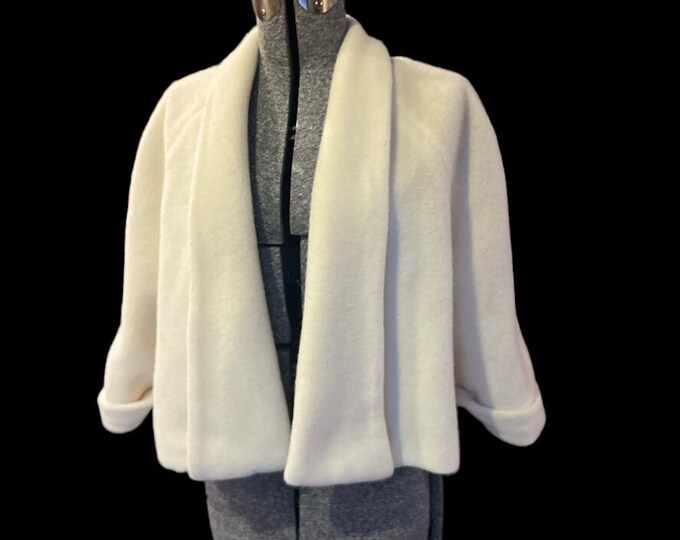 Vintage 1950s Crop Swing Coat Cream M/L - Etsy