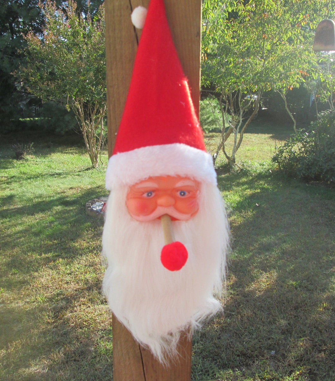 SANTA TOKER ORNAMENT, Santa Pot Head, Stoner Santa, Mature Santa, Santa ...