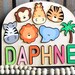 Safari Jungle Zoo Themed Name Puzzle, Gift for Kids, Personalized Name ...