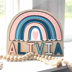 Rainbow Baby Name Puzzle for Kids/personalized Name Puzzle/ - Etsy