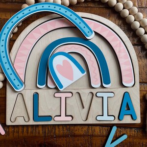 Rainbow Baby Name Puzzle for Kids/personalized Name Puzzle/ - Etsy