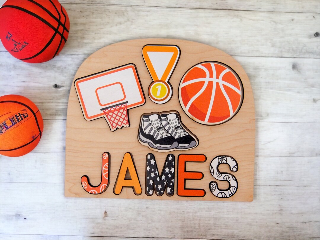 Basketball Name Puzzle for Kids. Basketball Birthday Party, Basketball ...
