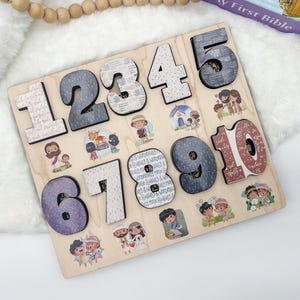 10 Commandments Wooden Puzzle: Christian Montessori Toy - Etsy