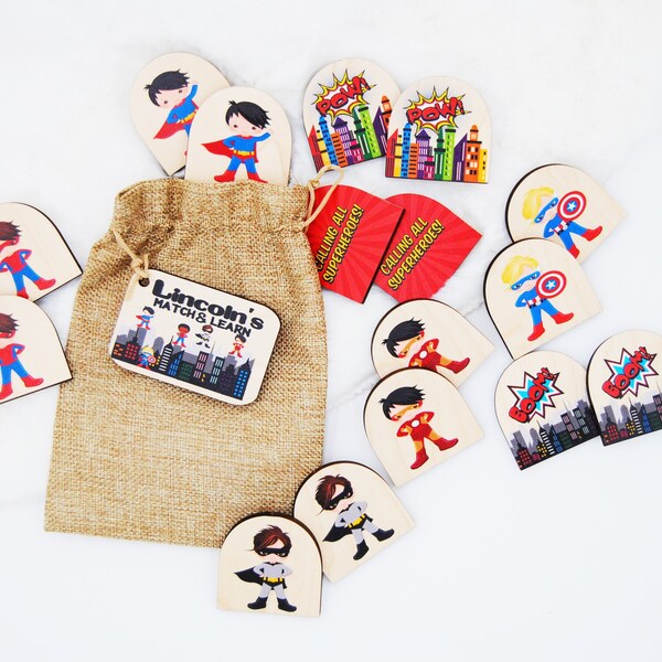 Superhero Memory - Etsy