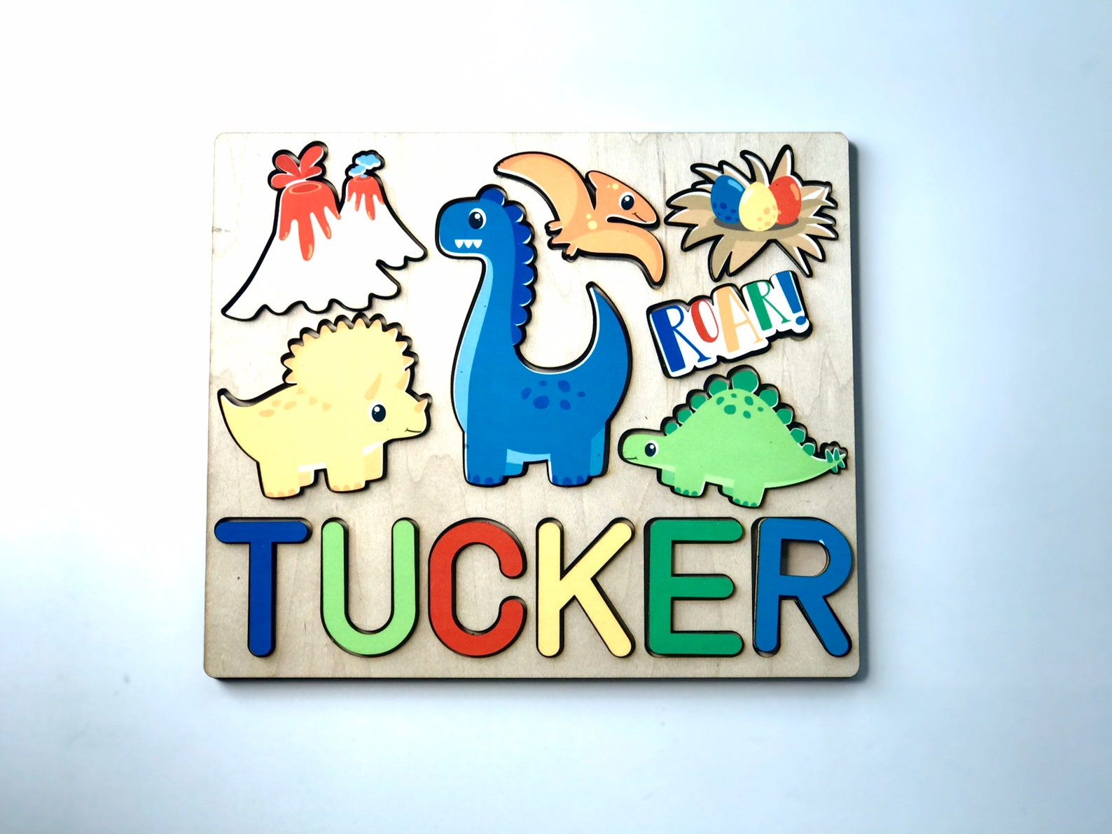 ROAR Name Puzzle for Kids. Great Baby Shower Gif Birthday - Etsy