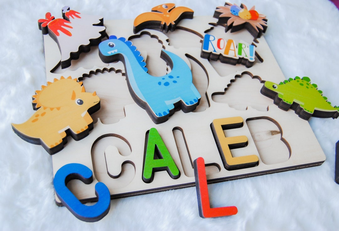 ROAR Name Puzzle for Kids. Great Baby Shower Gif, Birthday Present or ...