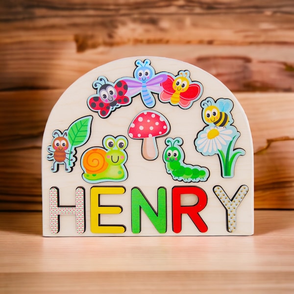 Wooden Bug Puzzles - Etsy